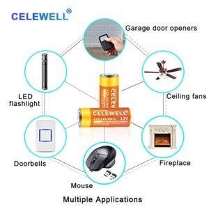 CELEWELL A23 23A Alkaline (5-Pack) Battery Same as 23AE L1028 MN21 【5-Year Warranty】