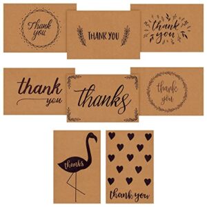 36 Pack Assorted All Occasion Cards with Envelopes in 36 Unique Designs for Birthdays, Congratulations, Sympathy, Thank You (Kraft Paper, 4x6 In)