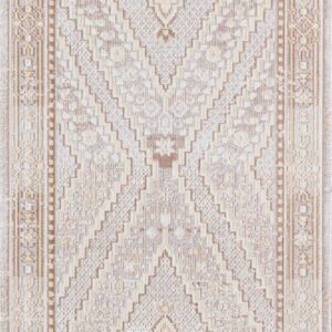 Momeni Isabella Traditional Geometric Flat Weave Area Rug, 2 ft 7 in x 8 ft 0 in, Grey