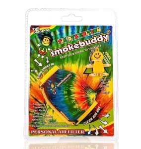 smoke buddy tie die yellow/orange assorted personal air filter