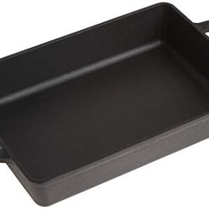 Crock Pot Artisan 13 Inch Preseasoned Cast Iron Rectangular Lasagna Pan