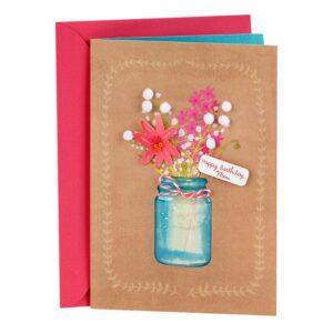 hallmark signature birthday card for mom (flowers)