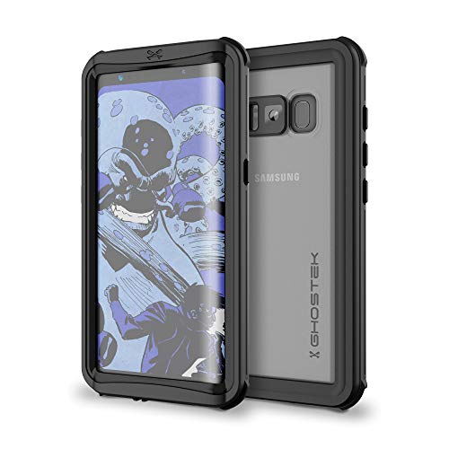 Ghostek Nautical Galaxy S8 Plus Waterproof Case with Screen Protector Extreme Rugged Heavy Duty Protection Full Body Sealed Shell Underwater Shockproof for 2017 Galaxy S8 Plus (6.2 Inch) - (Black)