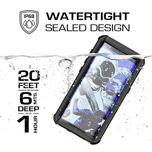 Ghostek Nautical Galaxy S8 Plus Waterproof Case with Screen Protector Extreme Rugged Heavy Duty Protection Full Body Sealed Shell Underwater Shockproof for 2017 Galaxy S8 Plus (6.2 Inch) - (Black)