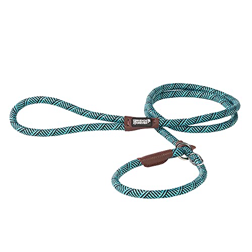 Friends Forever Extremely Durable Dog Rope Leash, Premium Quality Training Slip Lead, Reflective, Thick Heavy Duty, Sturdy, No Pull, Comfortable For The Strong Large Medium Small Pets 6 feet, Blue