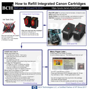 BCH ID30-K3 Refill Ink PG240 PG-243 PG-245 XL Cartridge