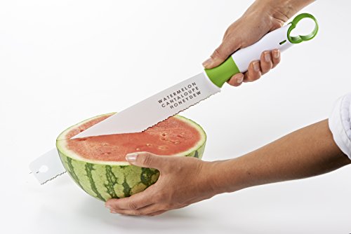 Crisp Melon Knife, White/Green