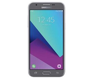 samsung galaxy j3 prime j327a | (16gb, 1.5 ram) | 5" full hd display | dual camera | 2,600 mah battery | android 7.0 nougat | 4g lte | gsm unlocked smartphone - (silver)