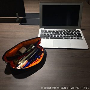 Kokuyo Pen Case, Shellbro, Black x Orange (F-VBF190-1)