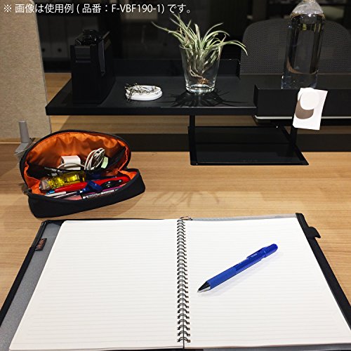 Kokuyo Pen Case, Shellbro, Black x Orange (F-VBF190-1)