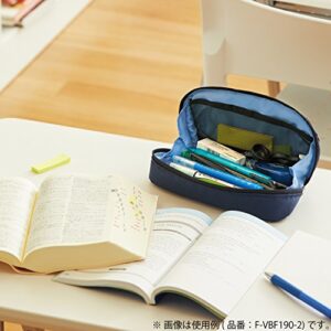 Kokuyo Pen Case, Shellbro, Black x Orange (F-VBF190-1)