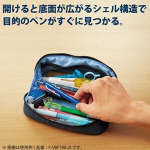 Kokuyo Pen Case, Shellbro, Black x Orange (F-VBF190-1)