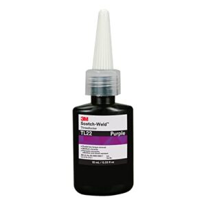 3m talc scotch-weld threadlocker tl22, purple, 10 ml bottle