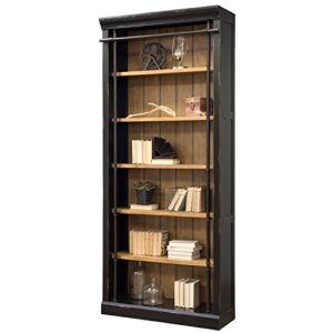 martin furniture fully assembled aged ebony toulouse 6 shelves bookcase,