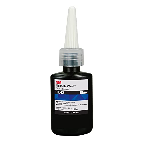 3M TALC Scotch-Weld Threadlocker TL42, Blue, 10 mL Bottle