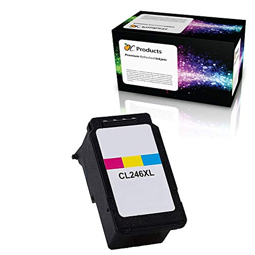 OCProducts Remanufactured Ink Cartridge Replacement for Canon CL-246XL for Canon MG2520 MG2922 MG2555 MG2920 MX490 iP2820 Printers (1 Color)