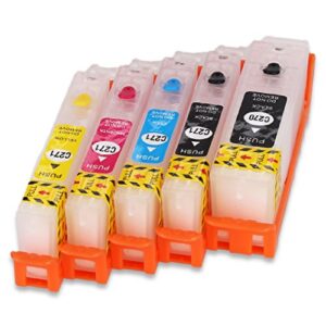 HEMEINY Empty Refillable Ink Cartridge Replacement for Canon PGI-270 CLI-271 Ink, Works with PIXMA MG5720 MG5721 MG5722 MG6820 MG6821 MG6822 MG7720 TS9020 TS8020 TS6020 TS5020 Printer