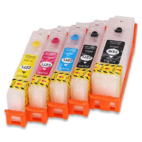 HEMEINY Empty Refillable Ink Cartridge Replacement for Canon PGI-270 CLI-271 Ink, Works with PIXMA MG5720 MG5721 MG5722 MG6820 MG6821 MG6822 MG7720 TS9020 TS8020 TS6020 TS5020 Printer