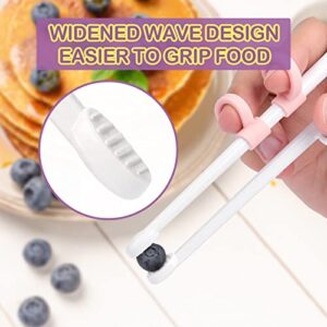 Training chopsticks for kids and beginners, 3 Pairs chopstick set with attachable learning chopstick helper