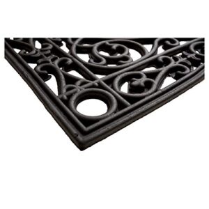 Calloway Mills 900222436 Gatsby Rubber Doormat 2' x 3' Black