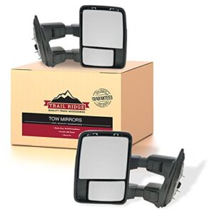 trail ridge tow mirror power chrome pair for ford sd pickup excursion