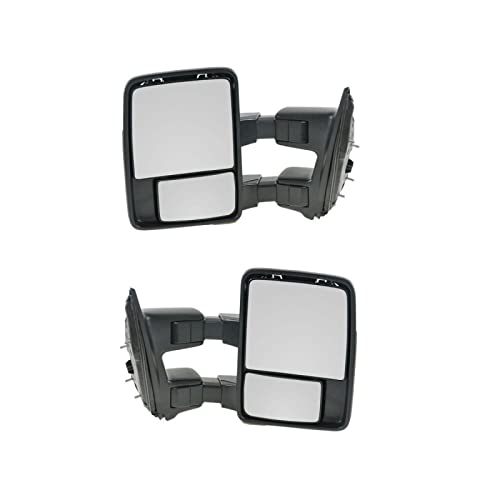 Trail Ridge Tow Mirror Power Chrome Pair for Ford SD Pickup Excursion