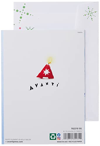 Avanti 10-Count Christmas Cards, Little Squirrel with a Candle