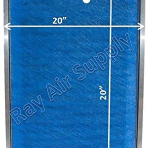 RAYAIR SUPPLY 20x20 StratosAire Air Cleaner Replacement Filter Pads 20x20 Refills (3 Pack) Blue