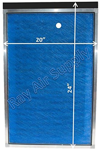 RAYAIR SUPPLY 20x24 StratosAire Air Cleaner Replacement Filter Pads 20x24 Refills (3 Pack) Blue