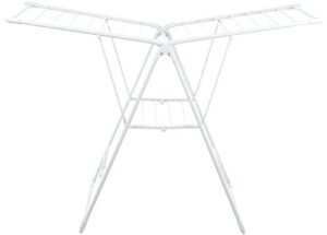 amazon basics gullwing clothes drying rack - white