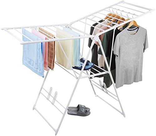 Amazon Basics Gullwing Clothes Drying Rack - White