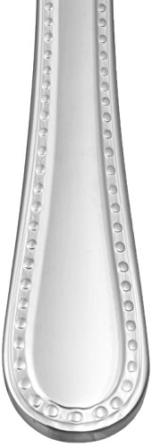 Amazon Basics Stainless Steel Dinner Knives with Pearled Edge, Pack of 12, Silver