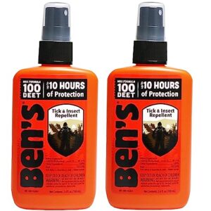 ben's 100 tick and insect repellent pump 3.4 fl oz 2 pack