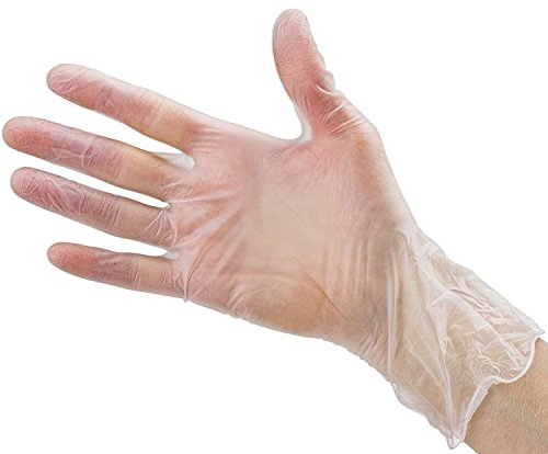 Curad Basic Care 3G Stretch Vinyl Exam Gloves, Powder Free, Medium, 100 Count (Pack of 3)