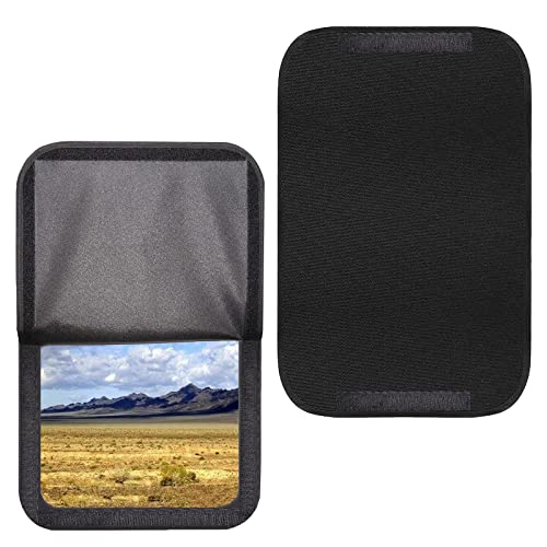 Ataqus RV Door Window Shade Cover, Camper Sunshade Privacy Screen Window Cover, 16 x 24.75 inches，Travel Trailer Motorhome Sun Shade Accessories,Black…