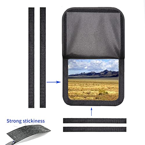 Ataqus RV Door Window Shade Cover, Camper Sunshade Privacy Screen Window Cover, 16 x 24.75 inches，Travel Trailer Motorhome Sun Shade Accessories,Black…