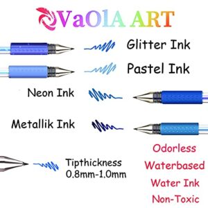 Colored Pens 30 Psc Glitter Gel Pens for Kids Colorful Pens for Spirograph Deluxe Design Set