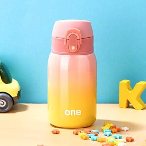 Kids Water Bottle, Double Wall Vacuum Insulated Stainless Steel Bottle for 24 hrs Cooling & 12 hrs Keep Warm, 9oz