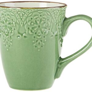 Pfaltzgraff French Lace Dinnerware Set, 16 Piece, Green