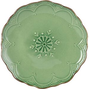 Pfaltzgraff French Lace Dinnerware Set, 16 Piece, Green