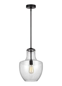 sea gull lighting p1461orb baylor one light pendant, oil rubbed bronze