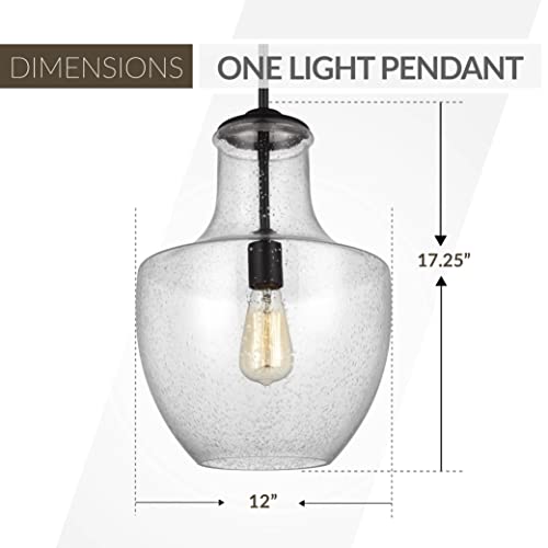 Sea Gull Lighting P1461ORB Baylor One Light Pendant, Oil Rubbed Bronze