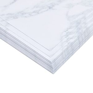 Decorative Marble Paper, Fancy Printer-Friendly Stationery for Resume, Certificate, and Menu (Letter Size, 8.5x11 Inches, 48 Sheets)