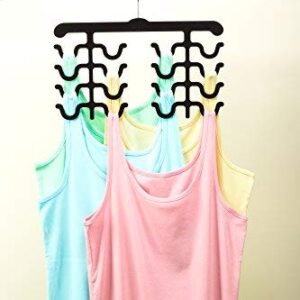 The Paragon Cami Hanger - Non-Slip Closet Organizer for Tank Tops, Sports Bras, Bathing Suits, Belts, Accessories; Keep Essentials Wrinkle-Free and Organized