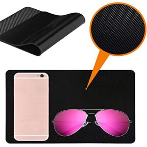 10.6 x 5.9 Inch Car Dashboard Anti Slide Mats Adhesive Pads for Cell Phone, Electronic Devices, Keys, Sunglasses, etc, 1 Pcs