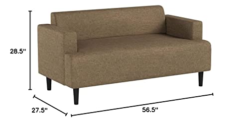 Furinno Simply Home Modern Fabric Sofa Bed, Brown