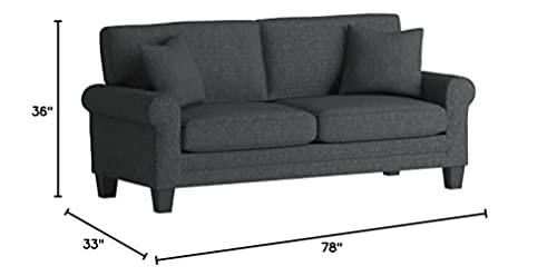 Serta Copenhagen, 78" Sofa, Gray