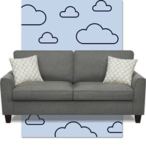 serta deep seating astoria 78" sofa in dark gray