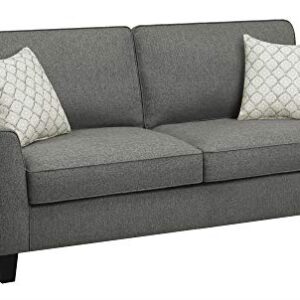 Serta Deep Seating Astoria 78" Sofa in Dark Gray