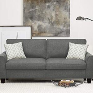 Serta Deep Seating Astoria 78" Sofa in Dark Gray